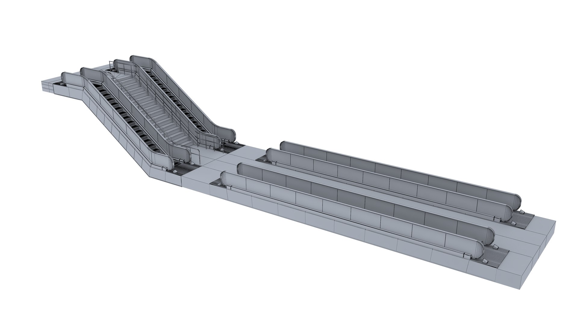 Escalator And Moving Walkway 3D Model - TurboSquid 2239998