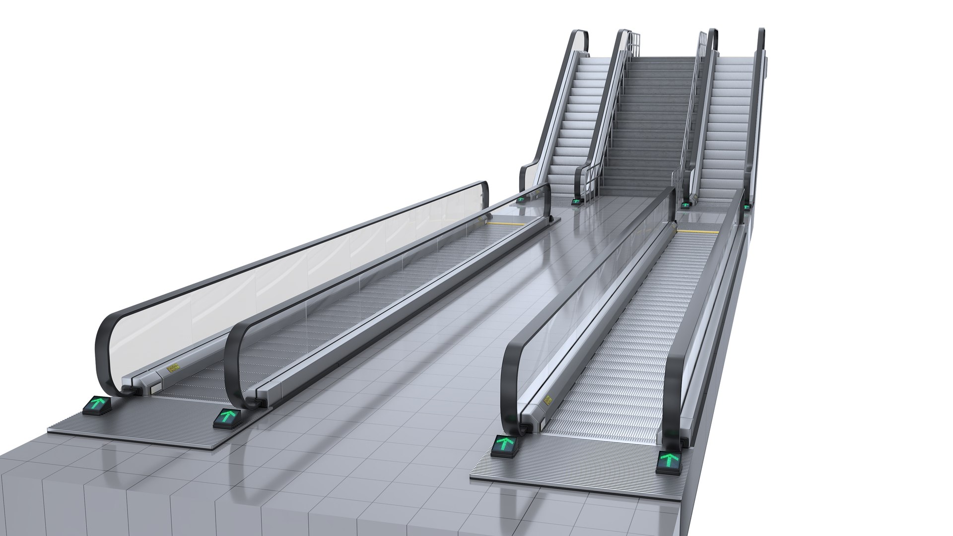 Escalator And Moving Walkway 3D Model - TurboSquid 2239998