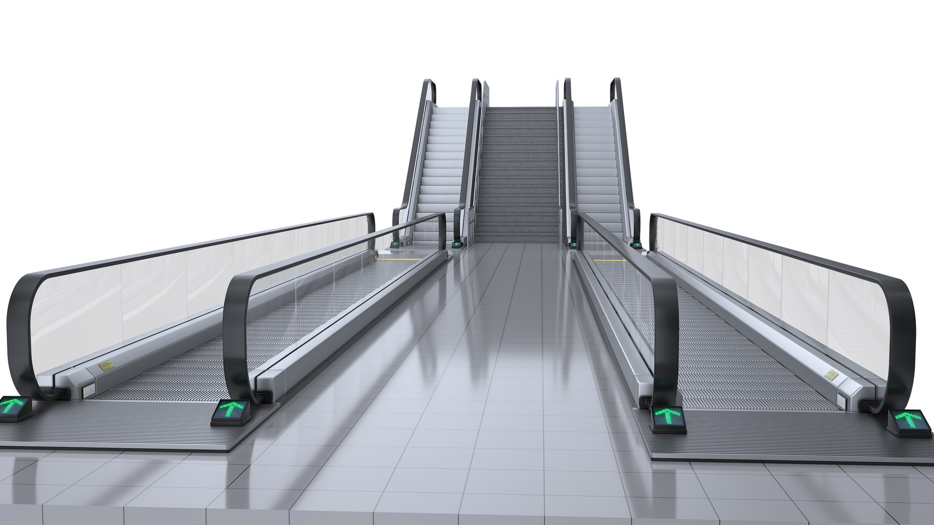 Escalator And Moving Walkway 3D Model - TurboSquid 2239998