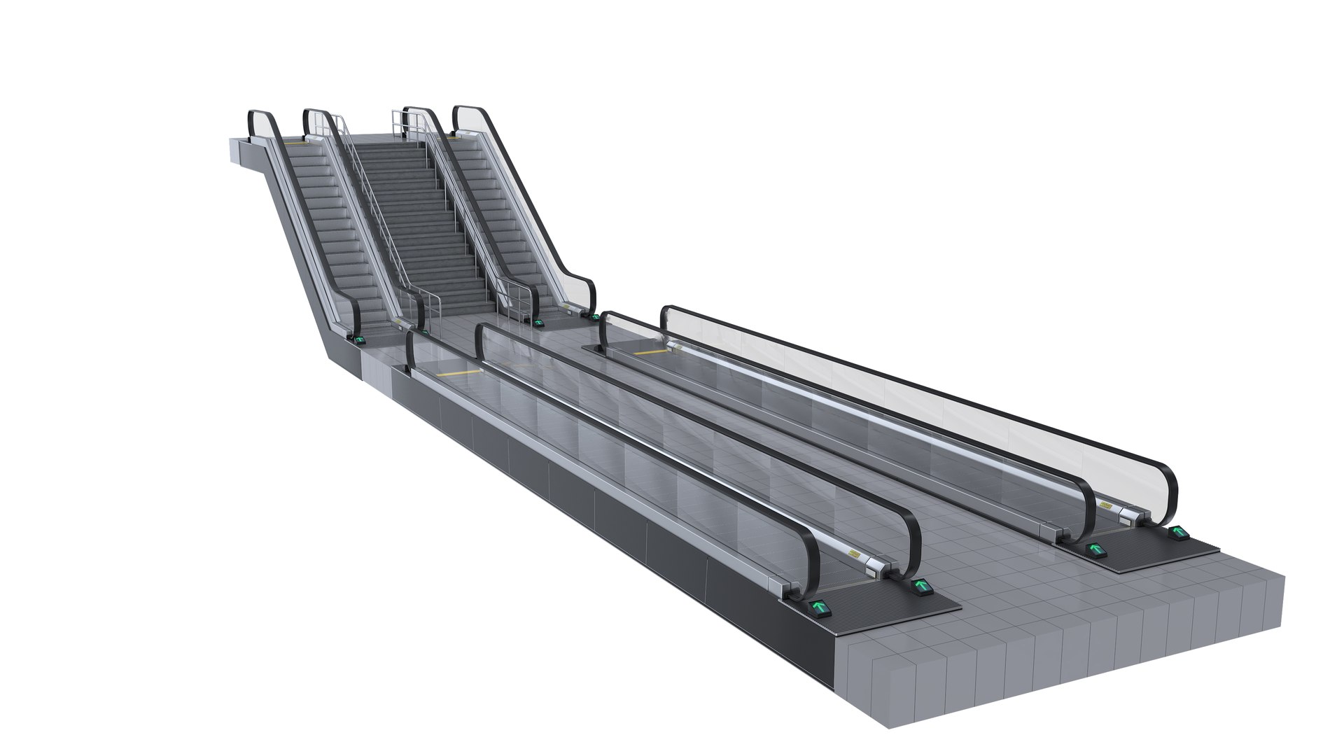 Escalator And Moving Walkway 3D Model - TurboSquid 2239998