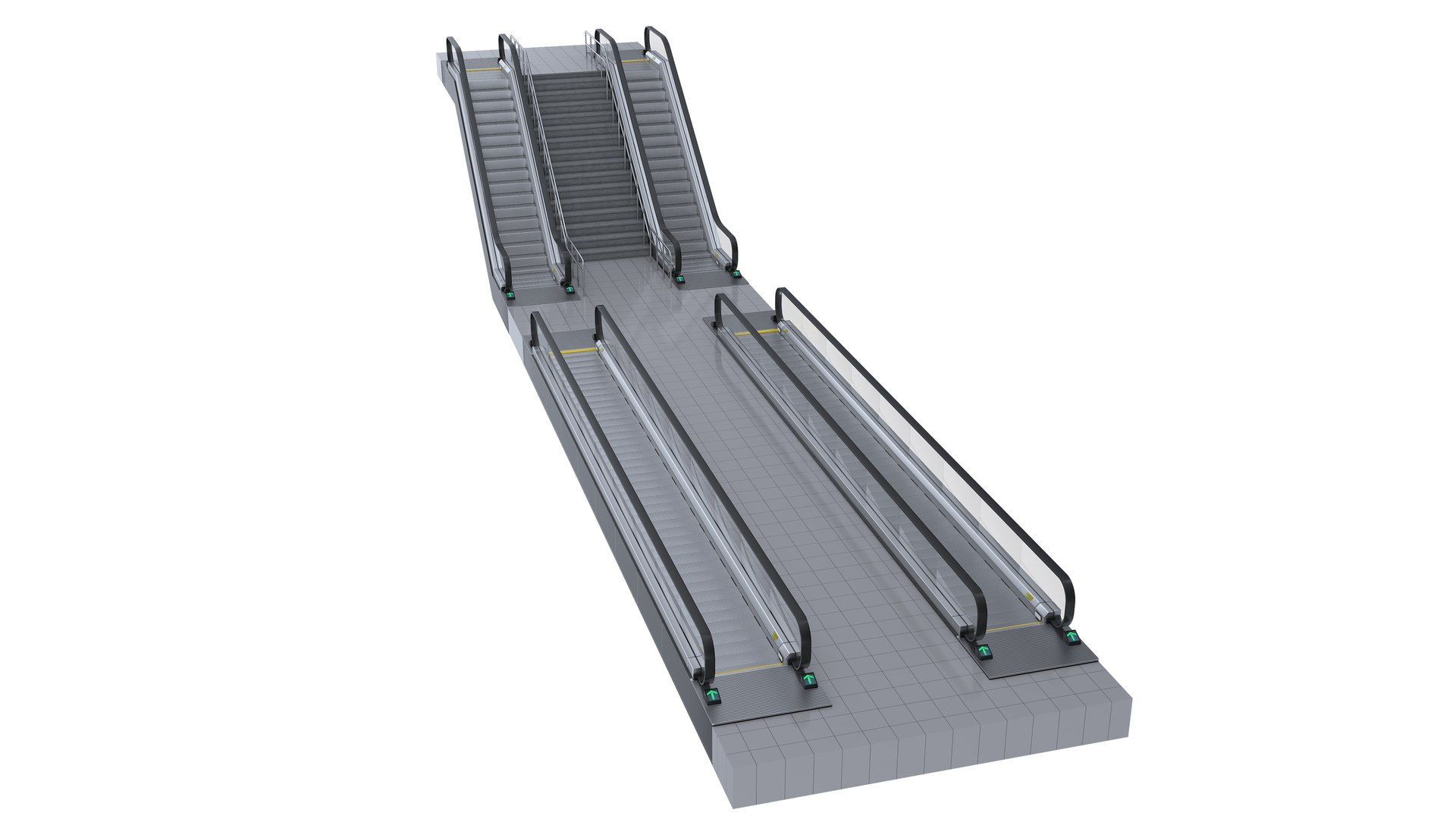 Escalator And Moving Walkway 3D Model - TurboSquid 2239998