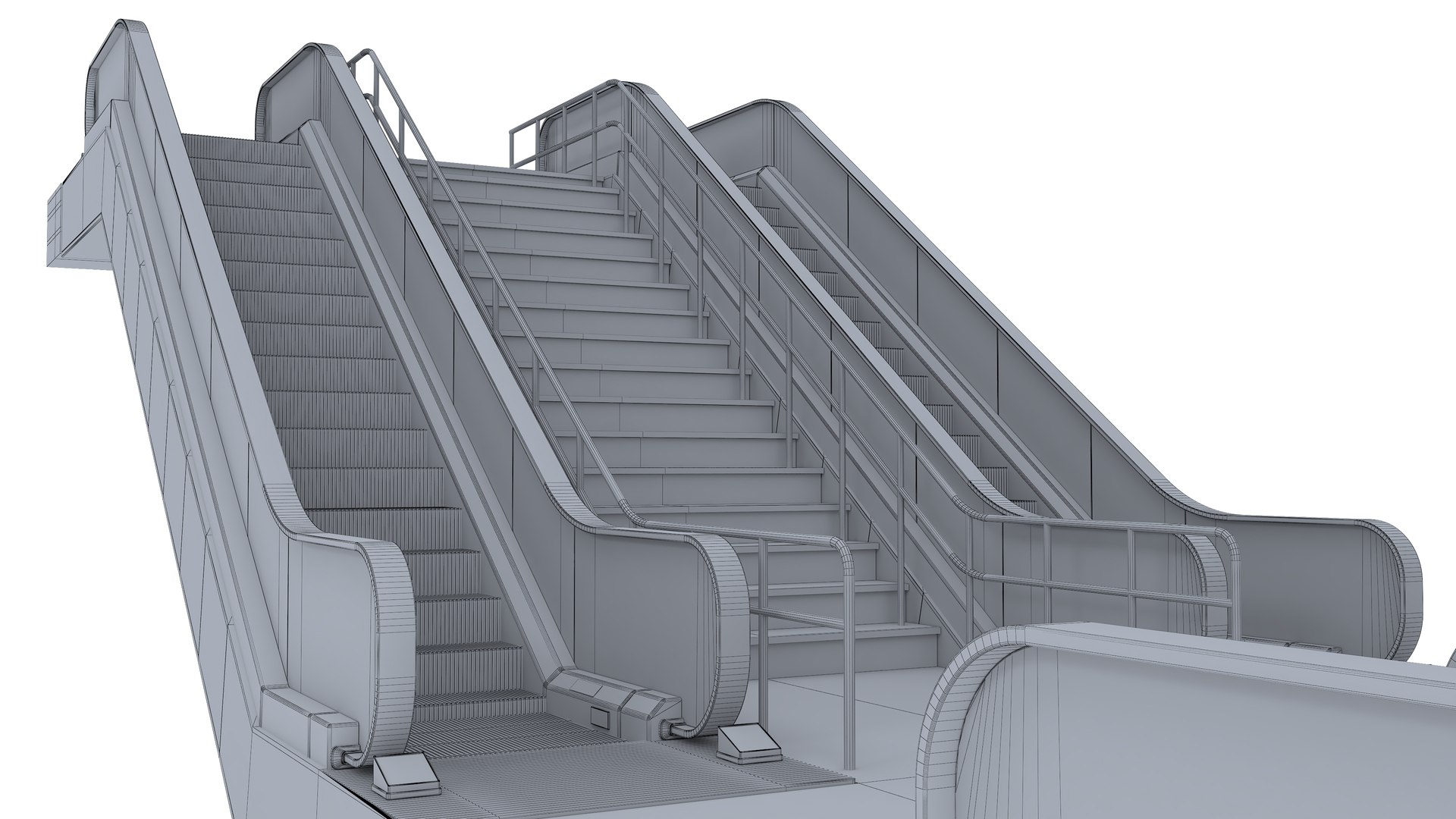 Escalator And Moving Walkway 3D Model - TurboSquid 2239998