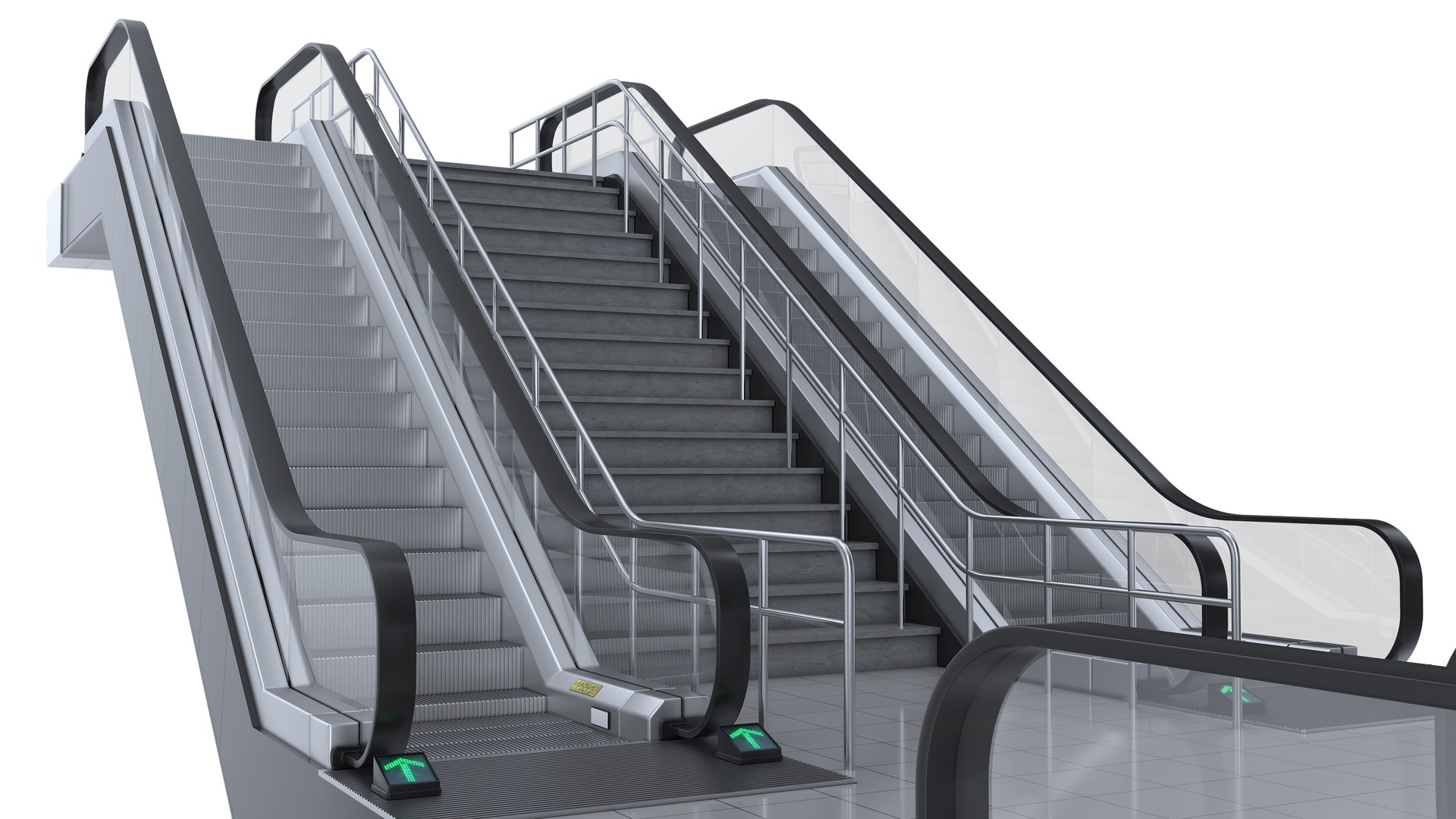 Escalator And Moving Walkway 3D Model - TurboSquid 2239998