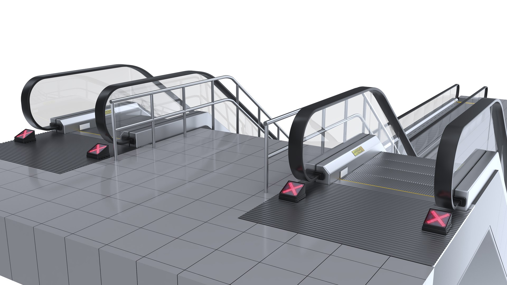 Escalator And Moving Walkway 3D Model - TurboSquid 2239998