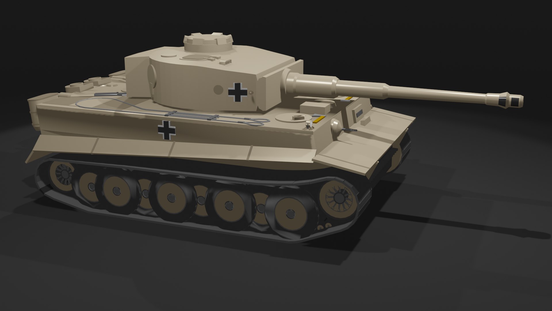 Tiger H1 Panzerkampfwagen VI Ausf E Heavy Tank 3D - TurboSquid 2237611