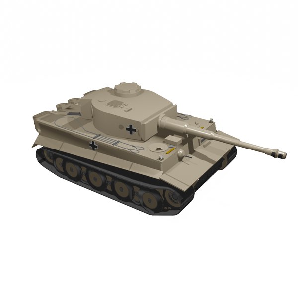 modelo 3d Tanque pesado Tiger H1 Panzerkampfwagen VI Ausf E ...