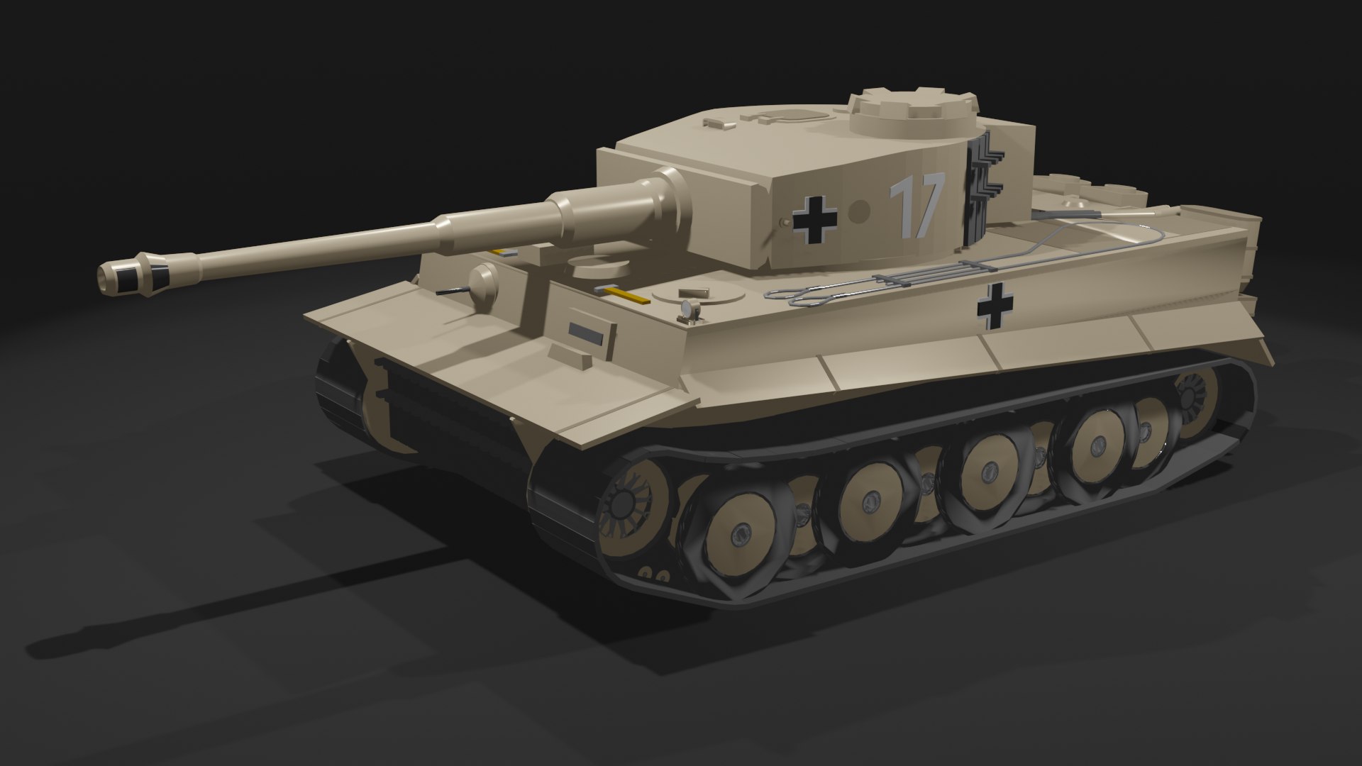Tiger H1 Panzerkampfwagen VI Ausf E Heavy Tank 3D - TurboSquid 2237611