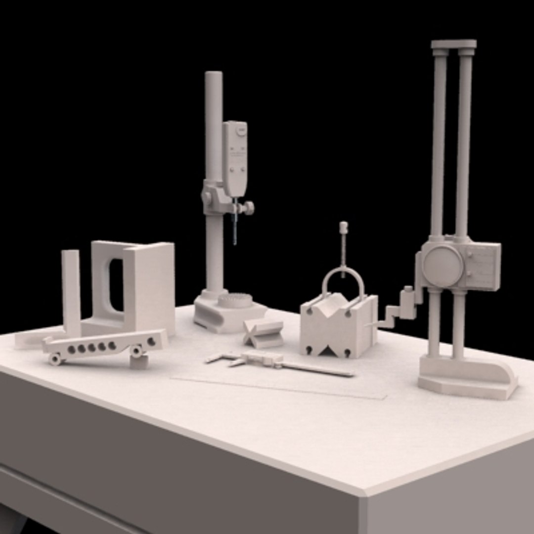 Inspection Measuring Tools 3d Model