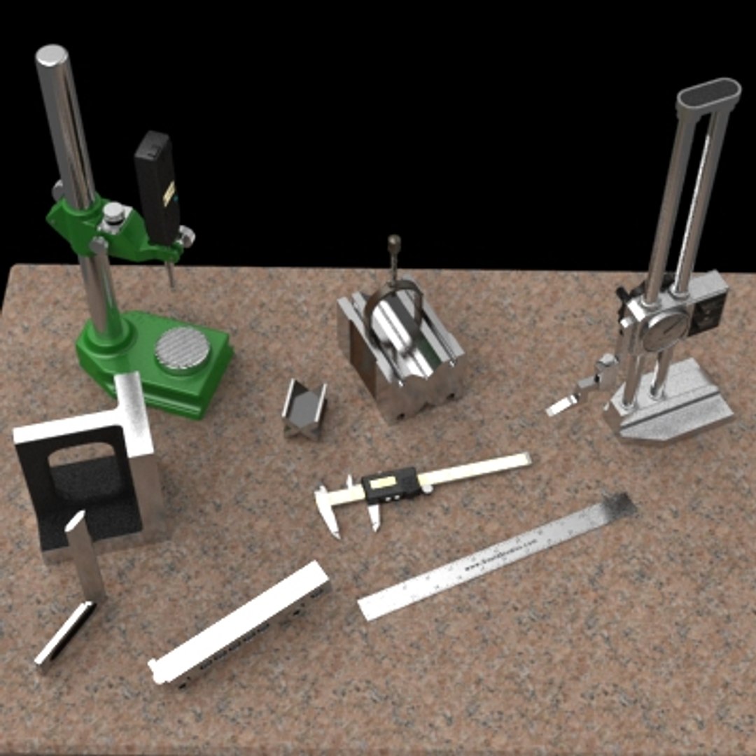 Inspection Measuring Tools 3d Model