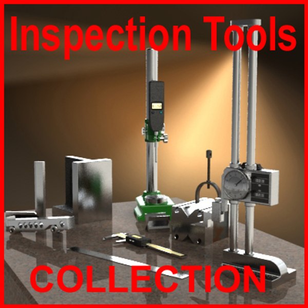 inspection measuring tools 3d model