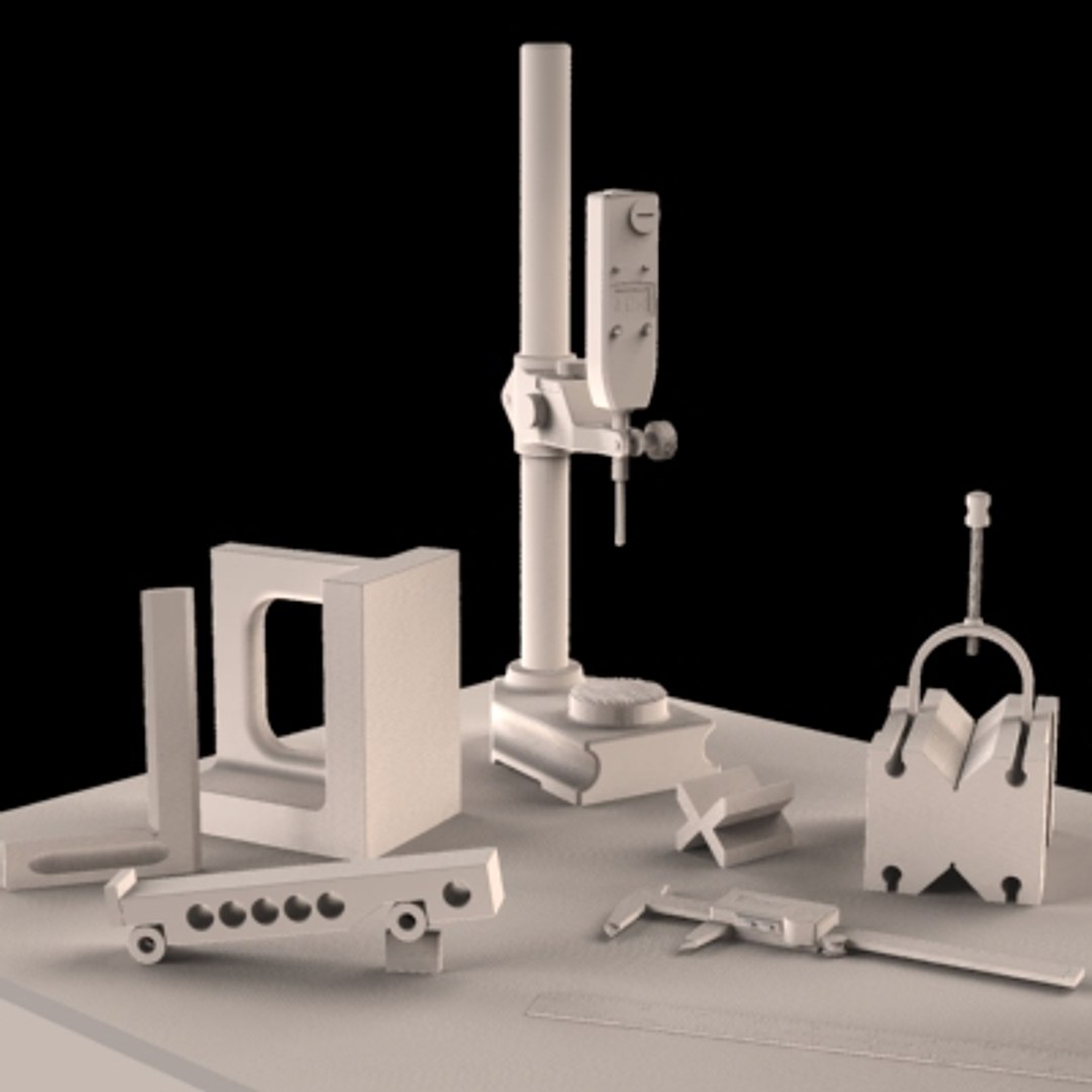 Inspection Measuring Tools 3d Model