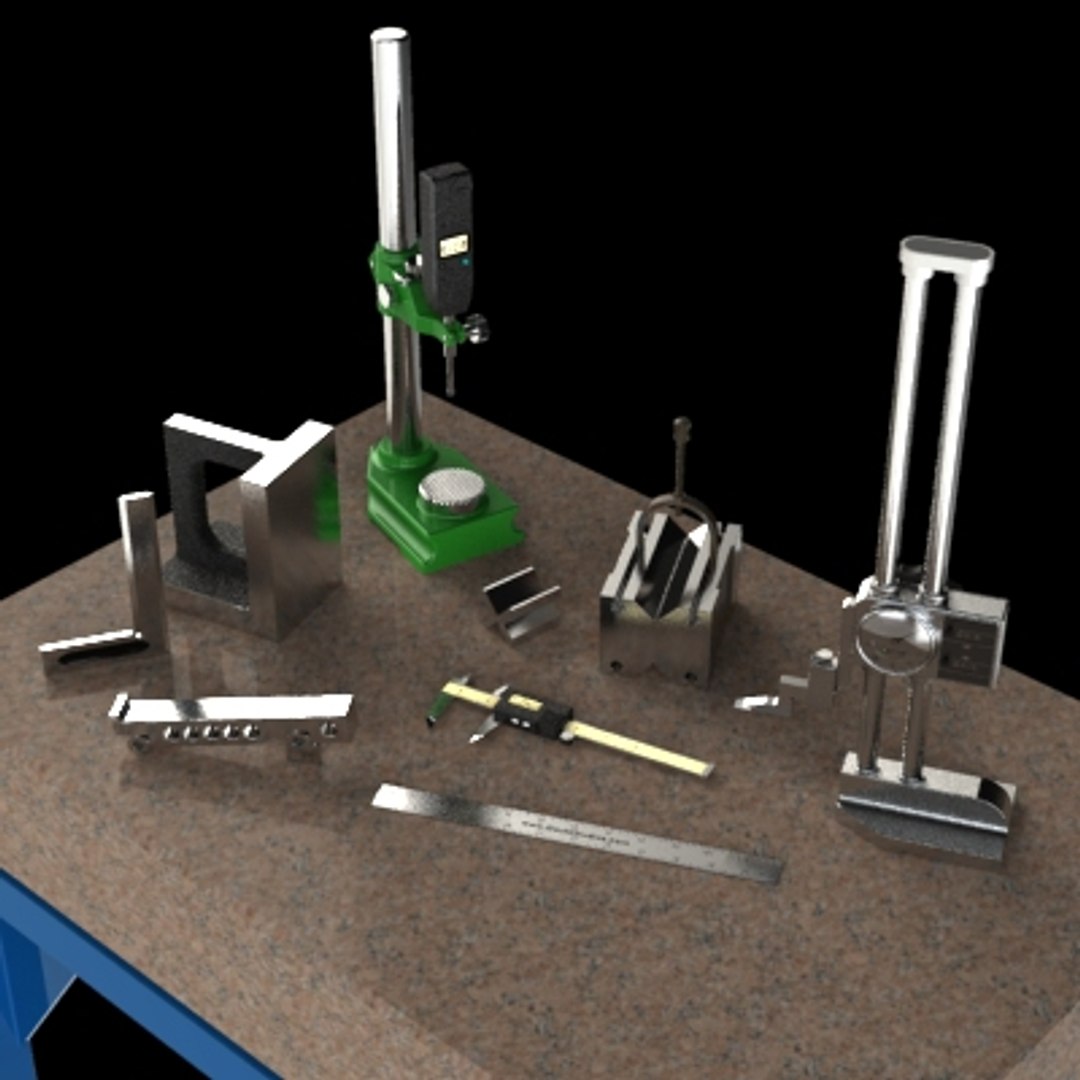 Inspection Measuring Tools 3d Model