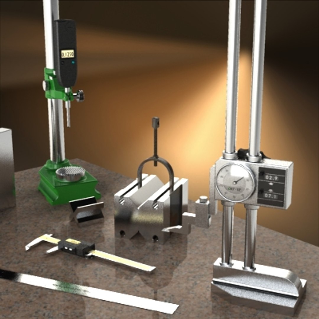 Inspection Measuring Tools 3d Model