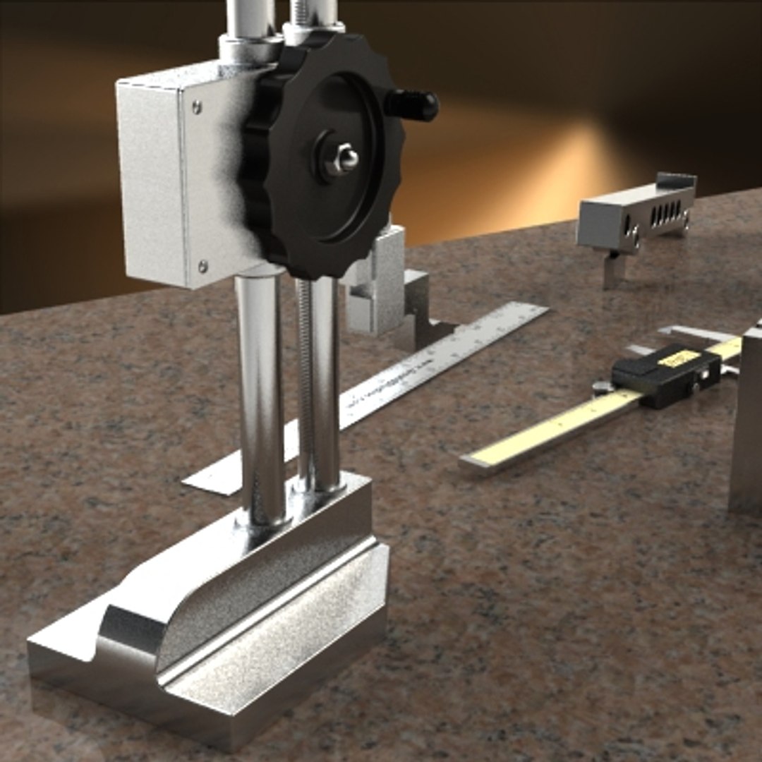 Inspection Measuring Tools 3d Model