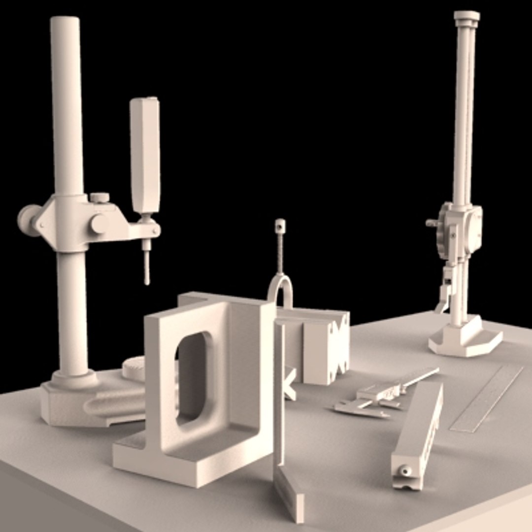 Inspection Measuring Tools 3d Model