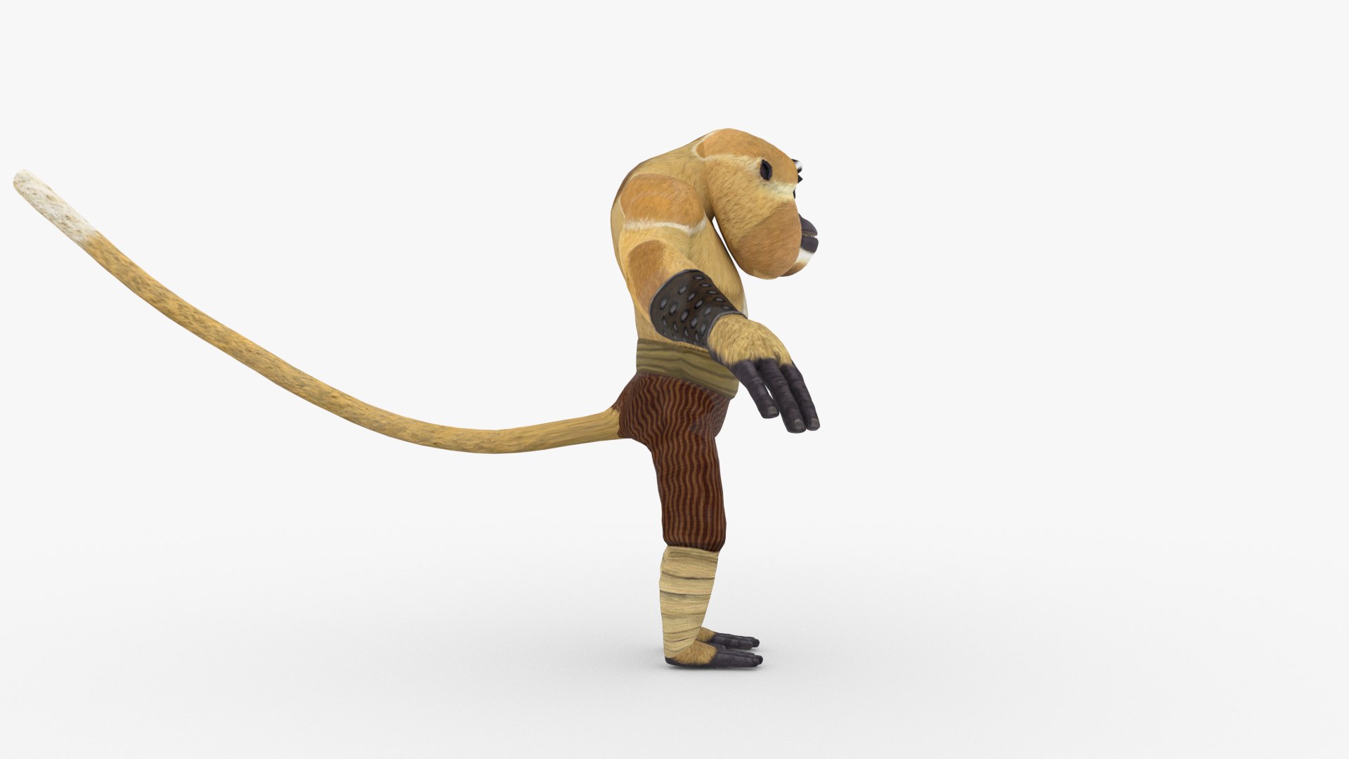 3D Monkey From Kung Fu Panda - TurboSquid 2348326