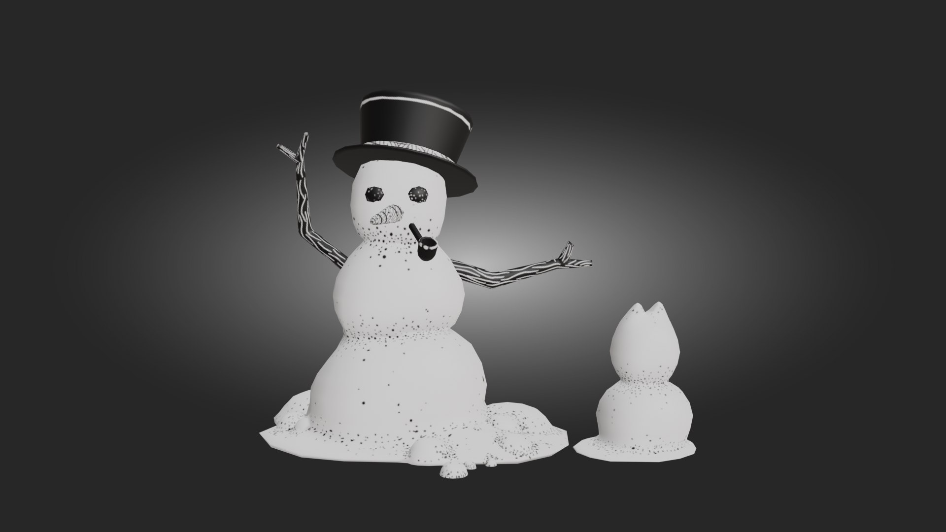 Snow Man 3D Model 3D Model - TurboSquid 2317815