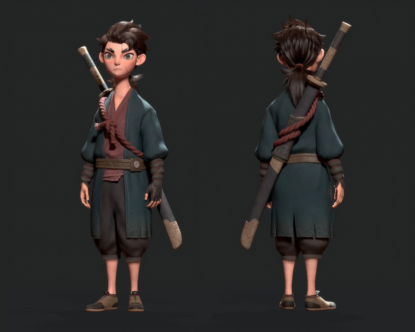 3D Shao Nian Anim Rig Model - TurboSquid 2133488