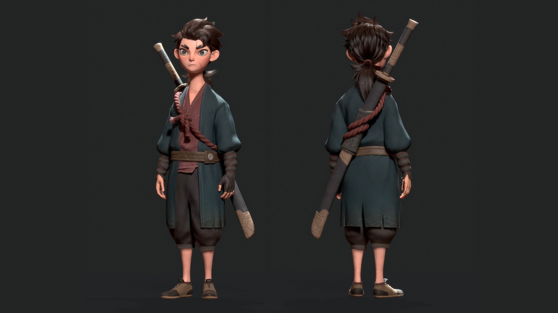 3D Shao Nian Anim Rig Model - TurboSquid 2133488