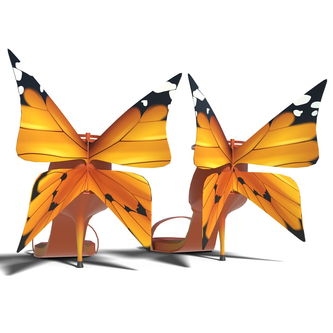 3D Model Butterfly Heels - TurboSquid 2096745