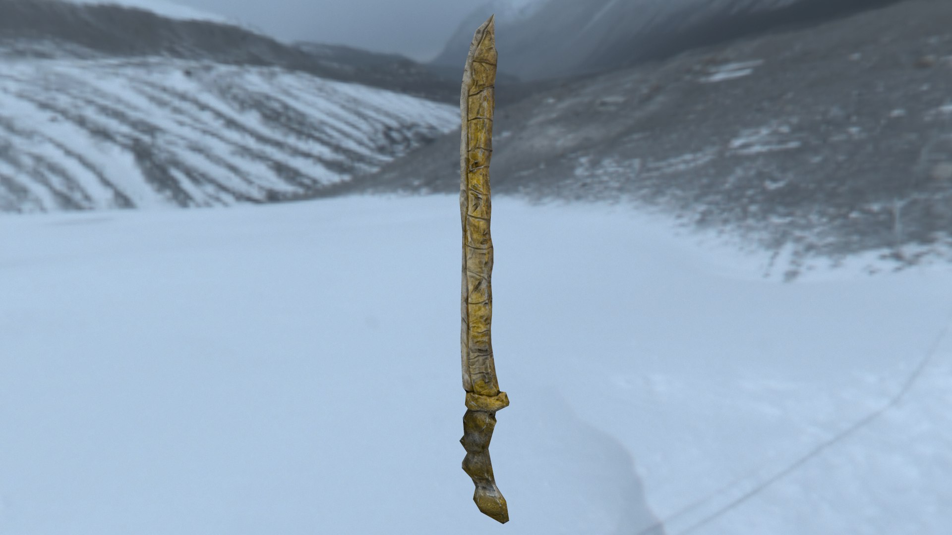 3d Model Sword Bone