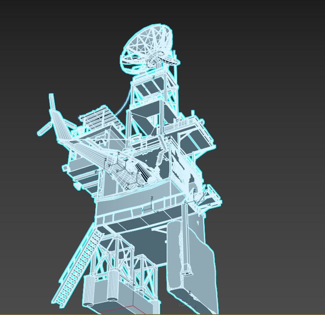 3D Post-Apocalyptic Outpost Tower - TurboSquid 1724278