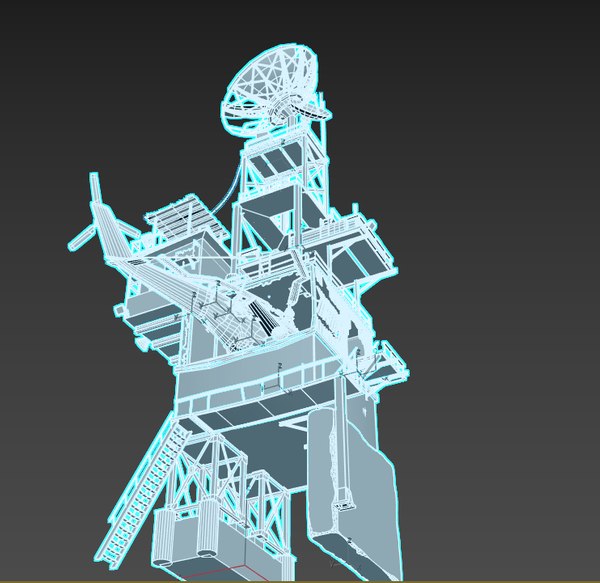 3D Post-Apocalyptic Outpost Tower - TurboSquid 1724278