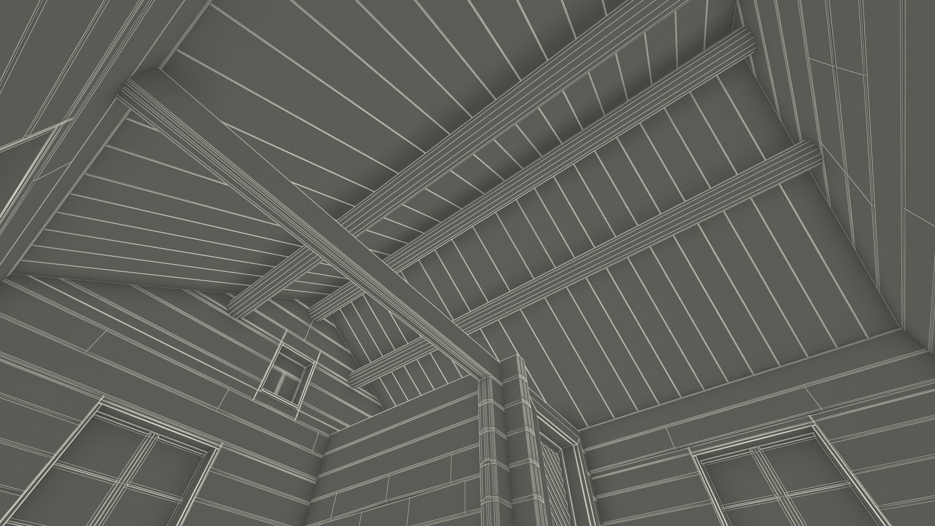 Wooden Hunting House Model - TurboSquid 2133336