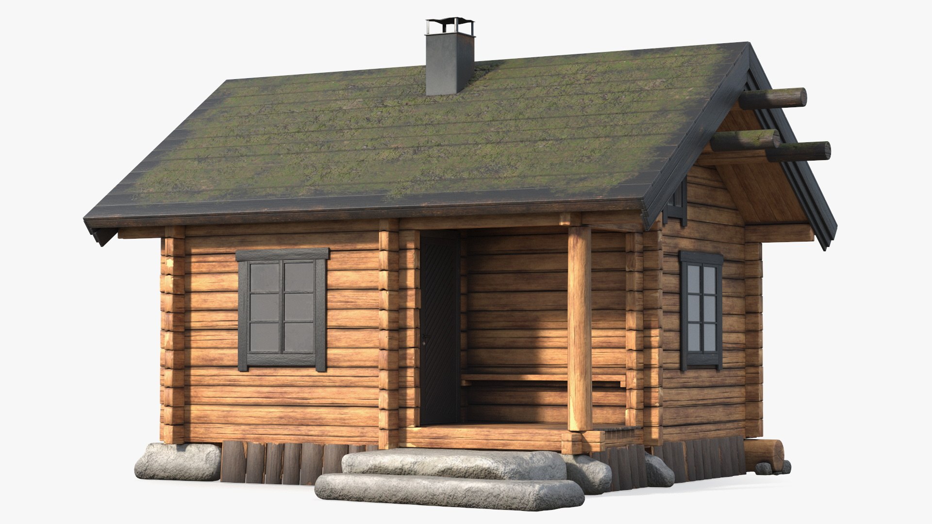 Wooden Hunting House model - TurboSquid 2133336