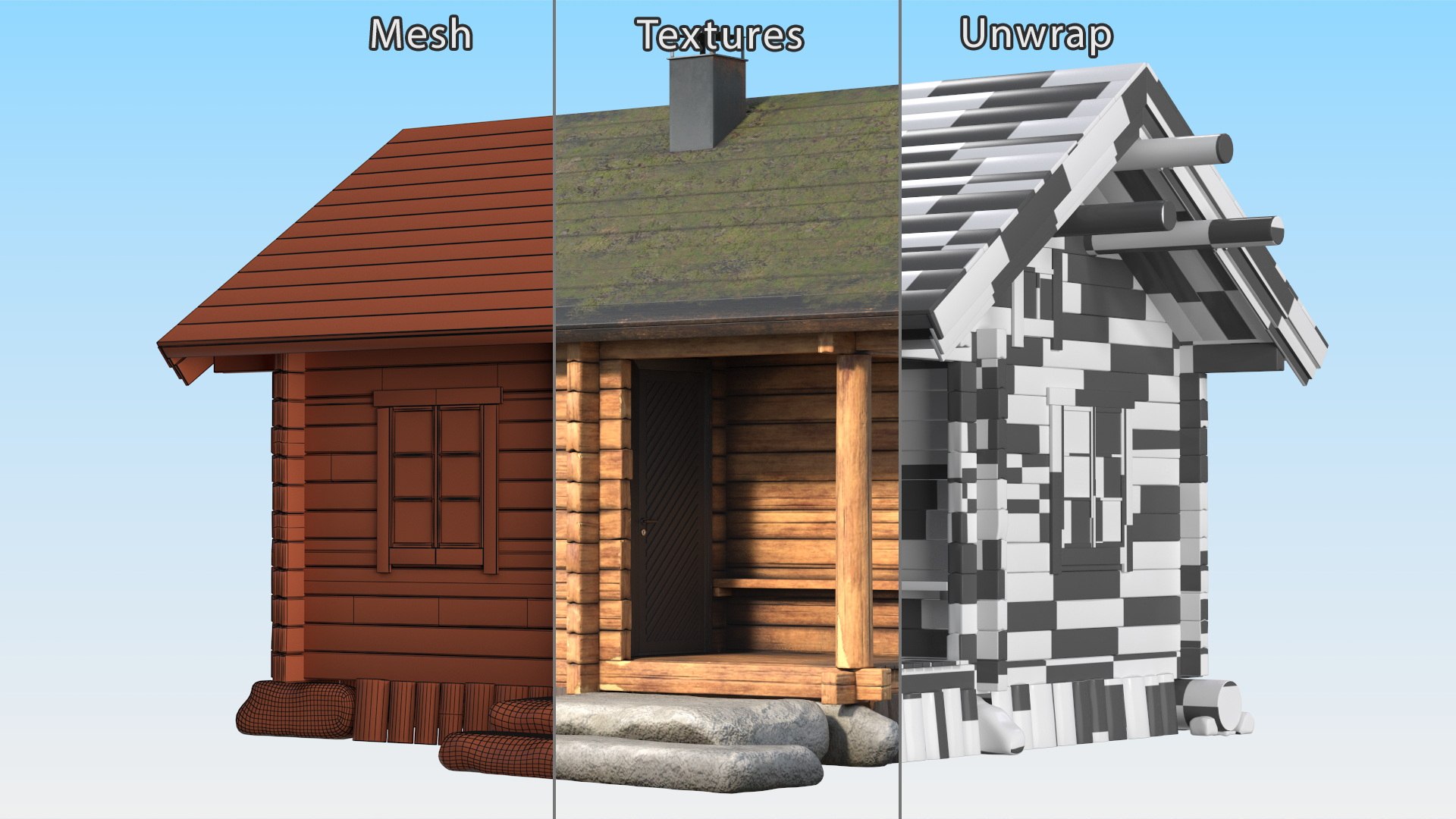 Wooden Hunting House Model - TurboSquid 2133336