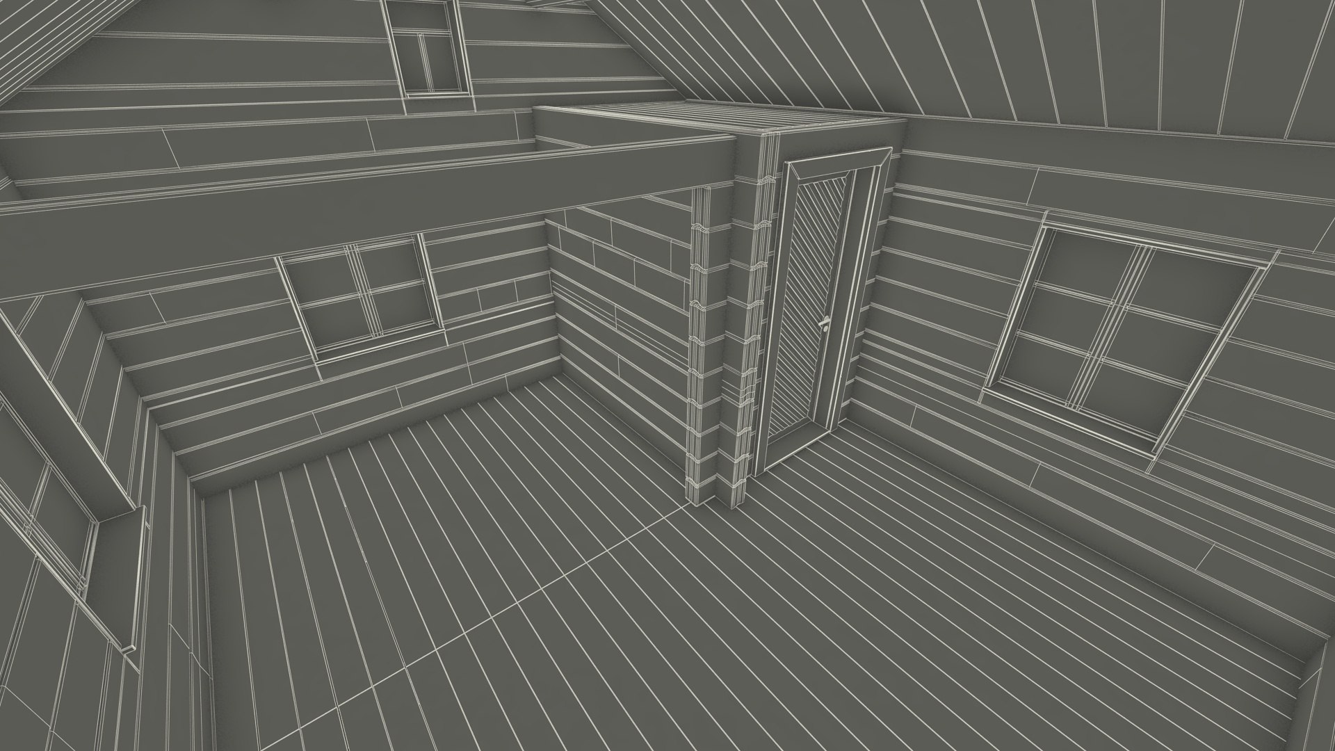 Wooden Hunting House Model - TurboSquid 2133336