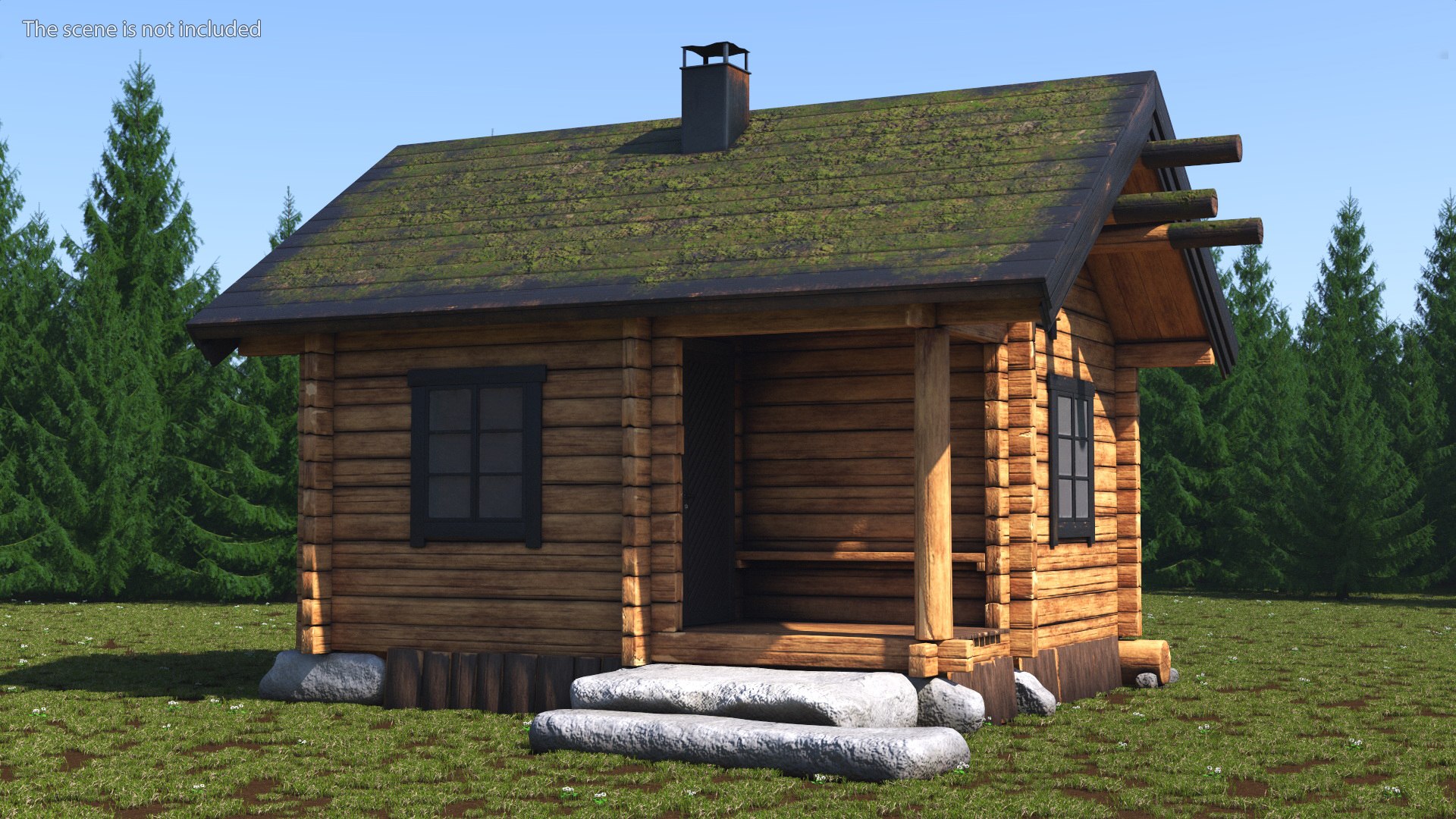 Wooden Hunting House model - TurboSquid 2133336