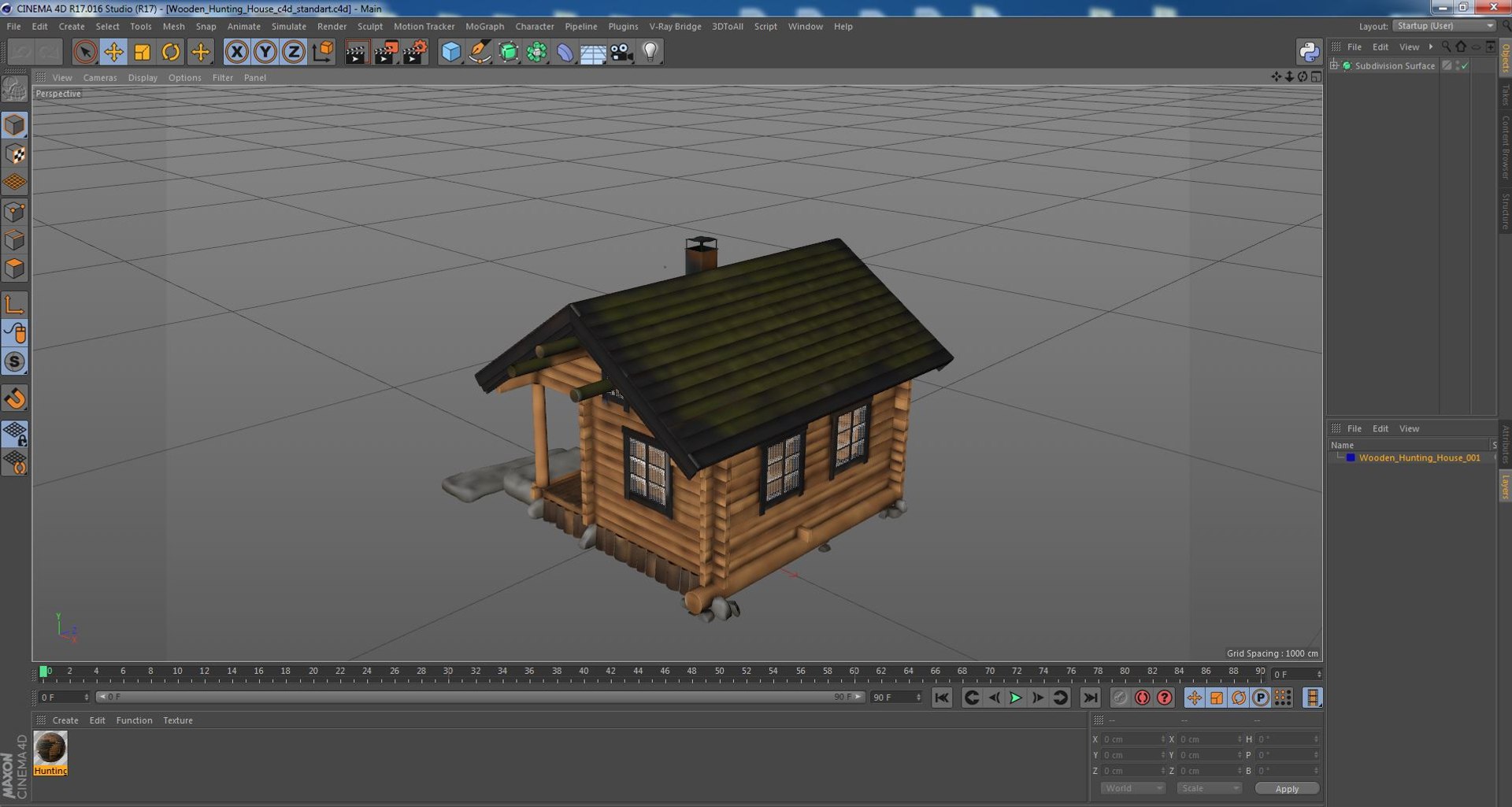 Wooden Hunting House Model - TurboSquid 2133336