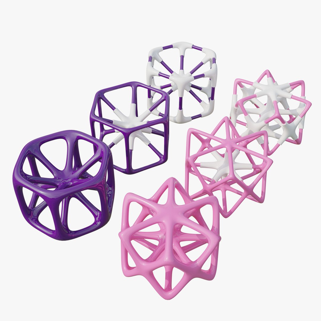 3D Model Sci-Fi Polyhedron Geometries Collection 04 - TurboSquid 2229682