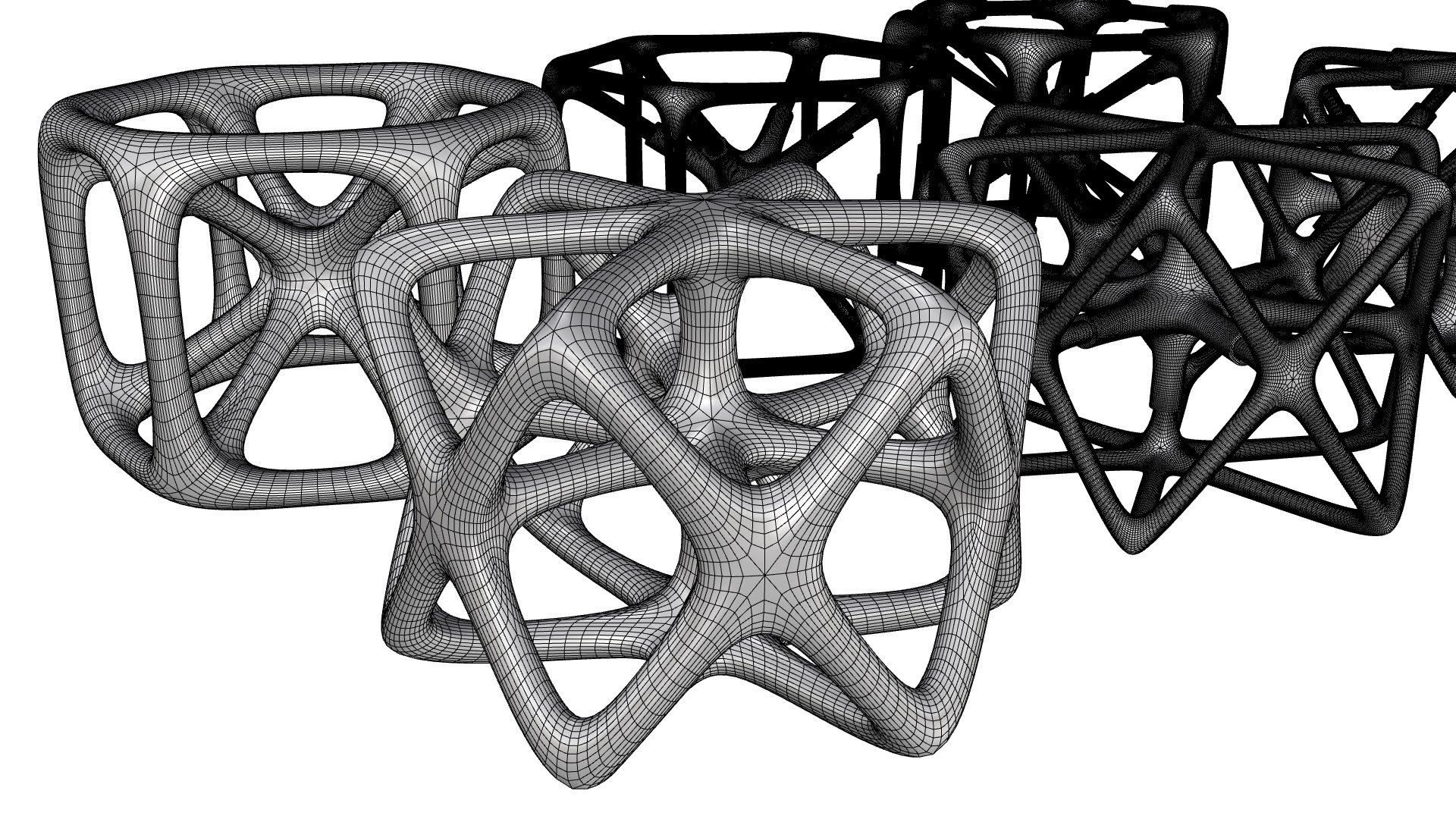 3D Model Sci-Fi Polyhedron Geometries Collection 04 - TurboSquid 2229682