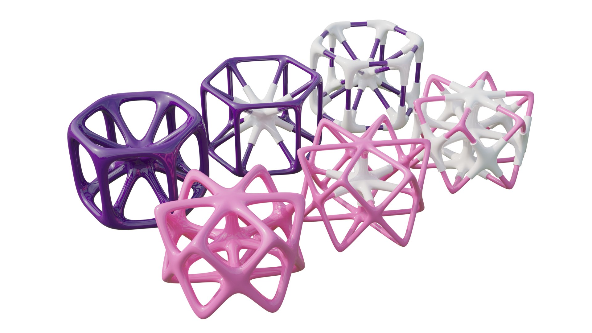 3D Model Sci-Fi Polyhedron Geometries Collection 04 - TurboSquid 2229682
