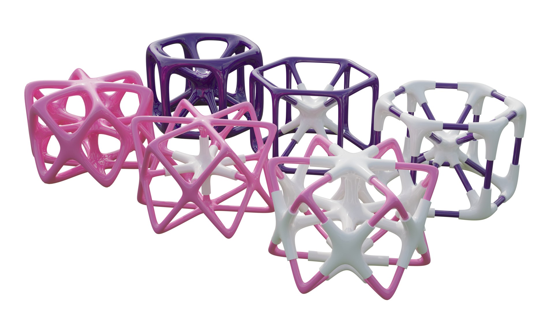 3D Model Sci-Fi Polyhedron Geometries Collection 04 - TurboSquid 2229682