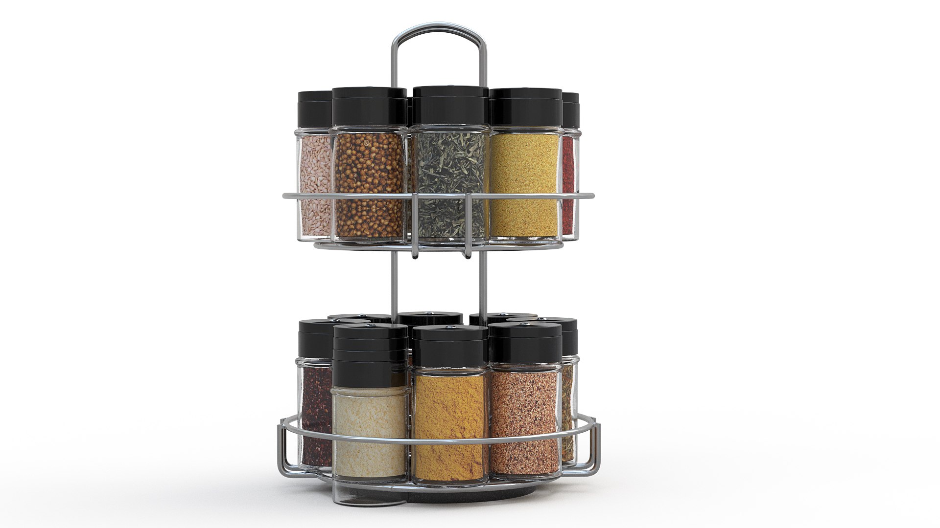 3D Spice Rack Organizer Round - TurboSquid 2346545