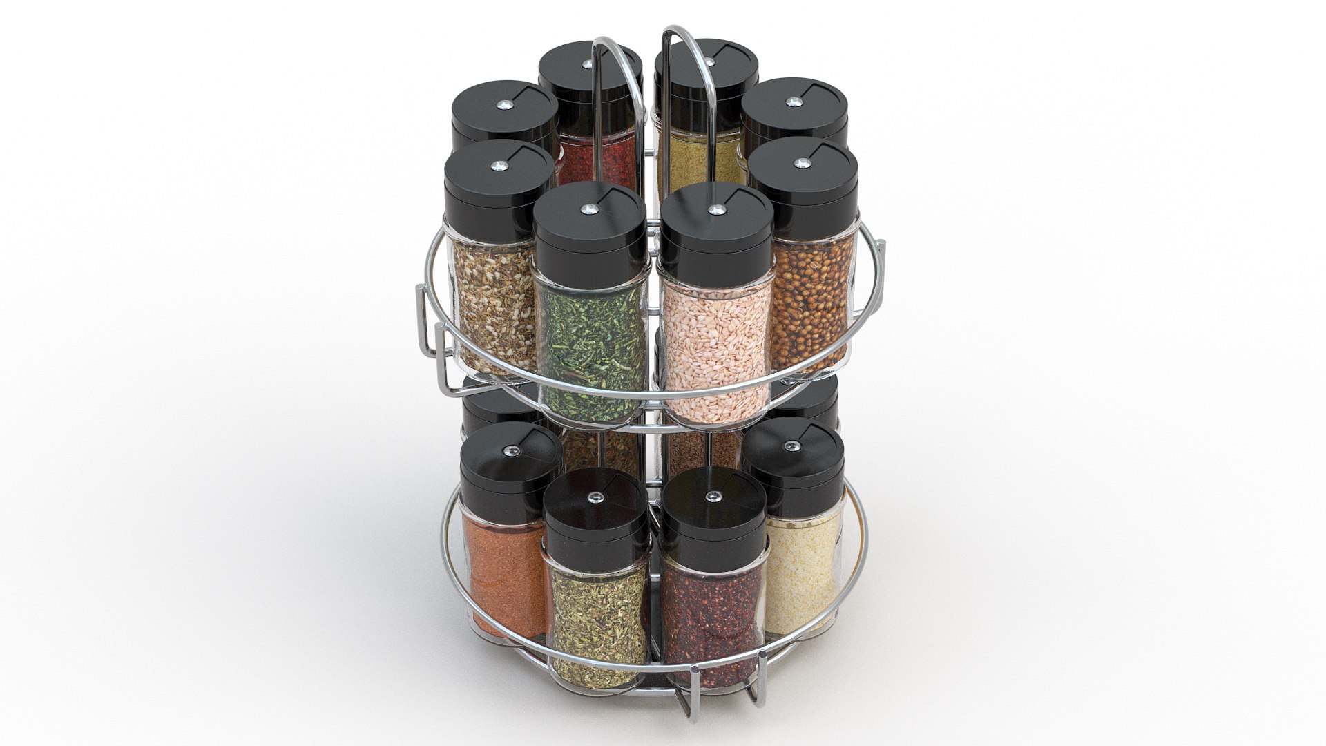 3D Spice Rack Organizer Round - TurboSquid 2346545