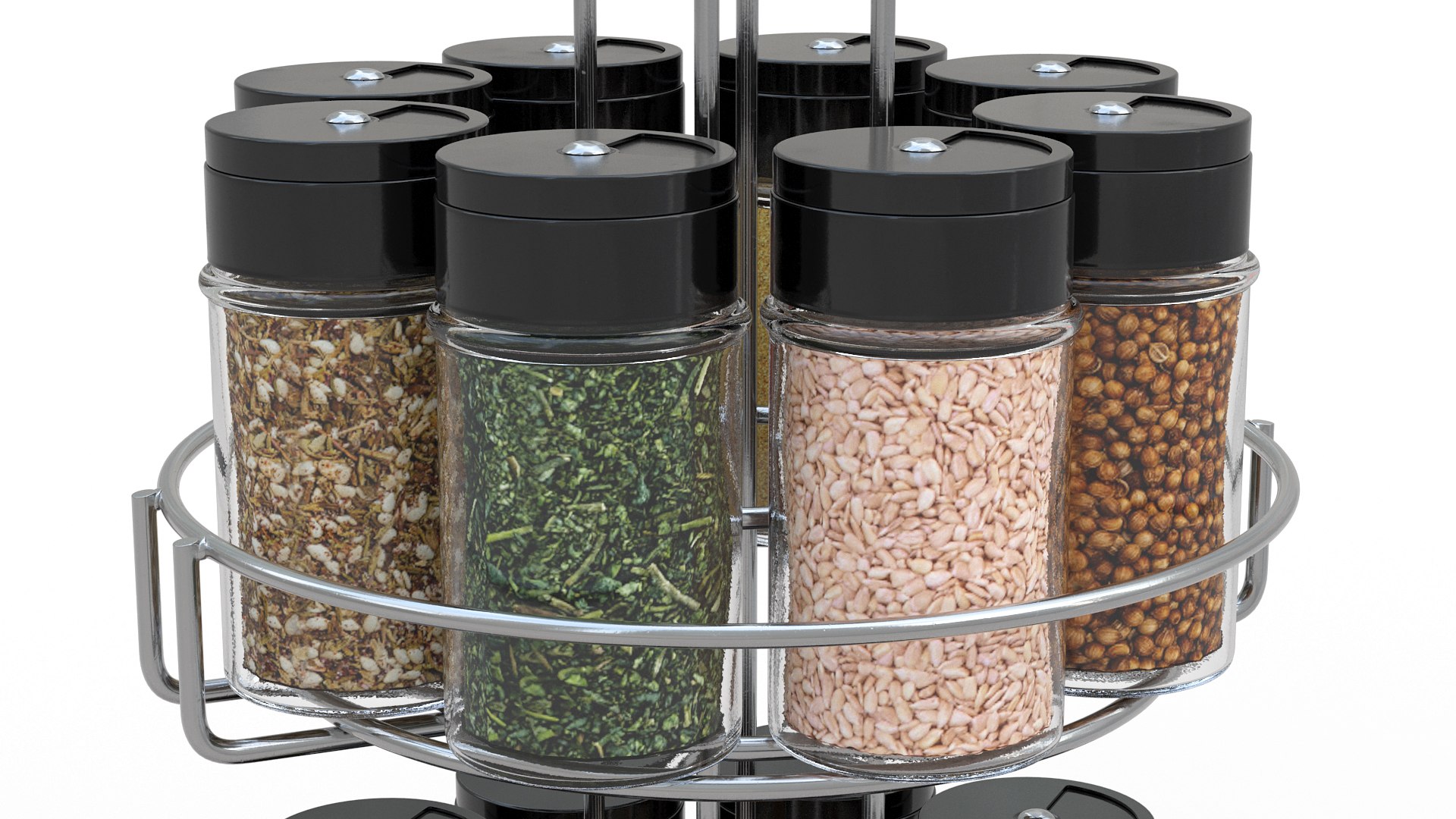 3D Spice Rack Organizer Round - TurboSquid 2346545