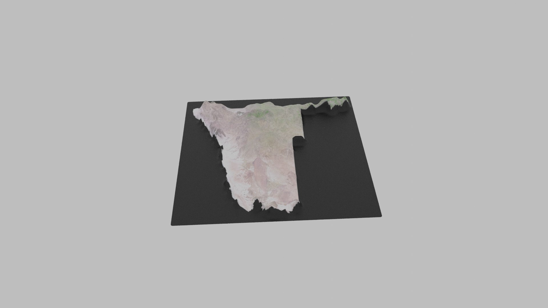 Namibia Map Country 3D Model - TurboSquid 2076271