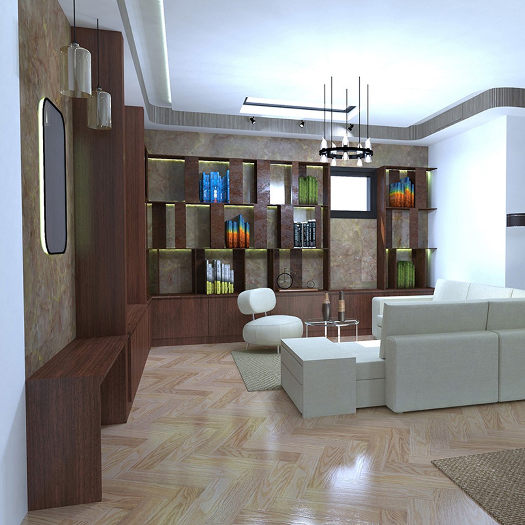 Open Space Livingroom with 360 degree Panoramic Rendering 3D model - TurboSquid 1989936