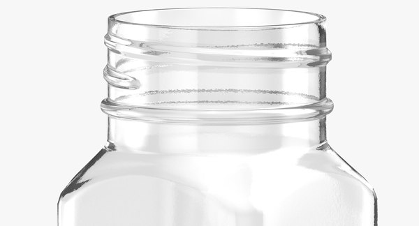 2oz 60ml Plastic Square Bottles Transparent Collection 02 - 3 models 3D ...