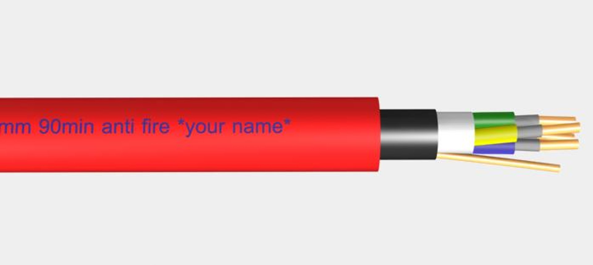 3d Model Resistant Signal Cable 1x4x0