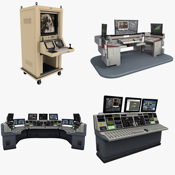 control desk 3d model