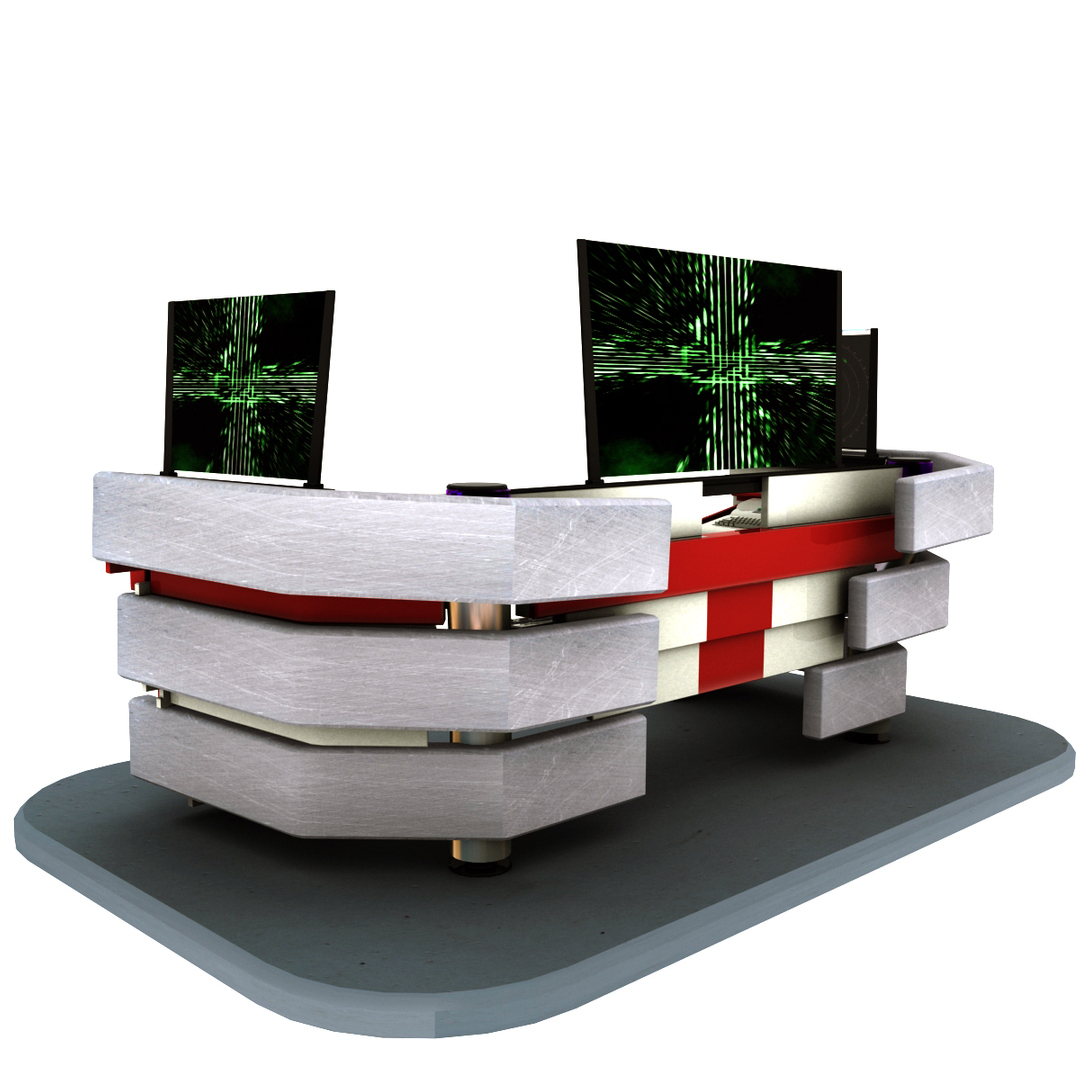 3d model control desks