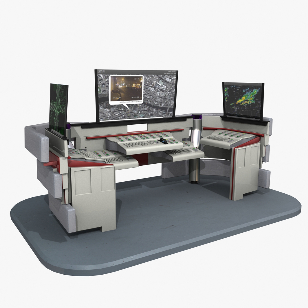 3d model control desks