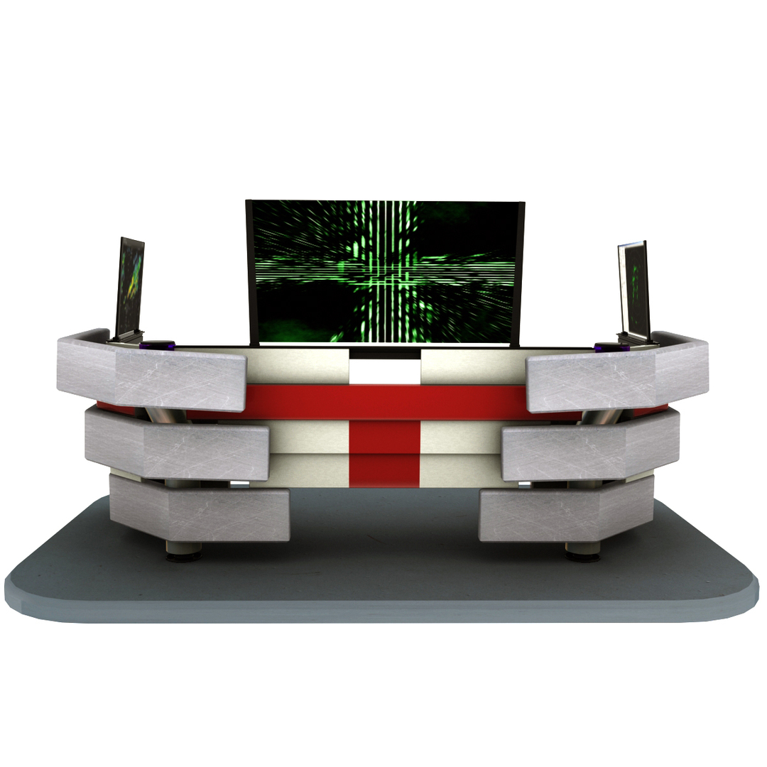 3d model control desks
