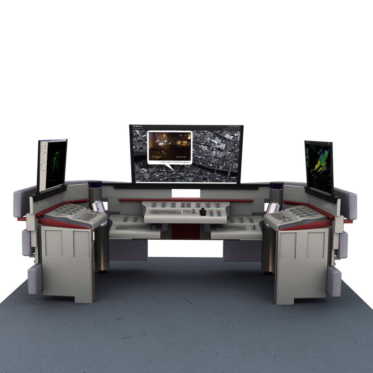 3d model control desks