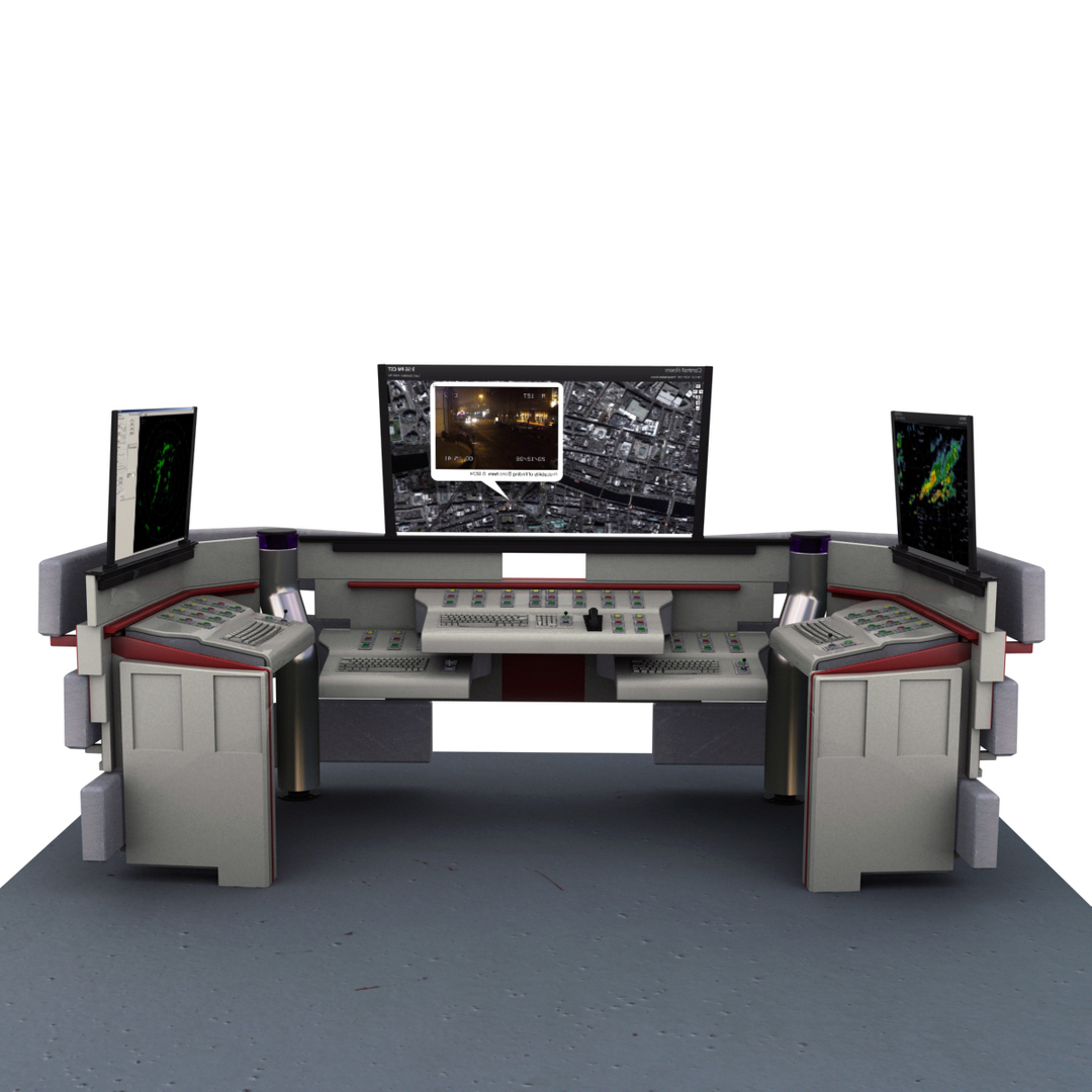 3d model control desks